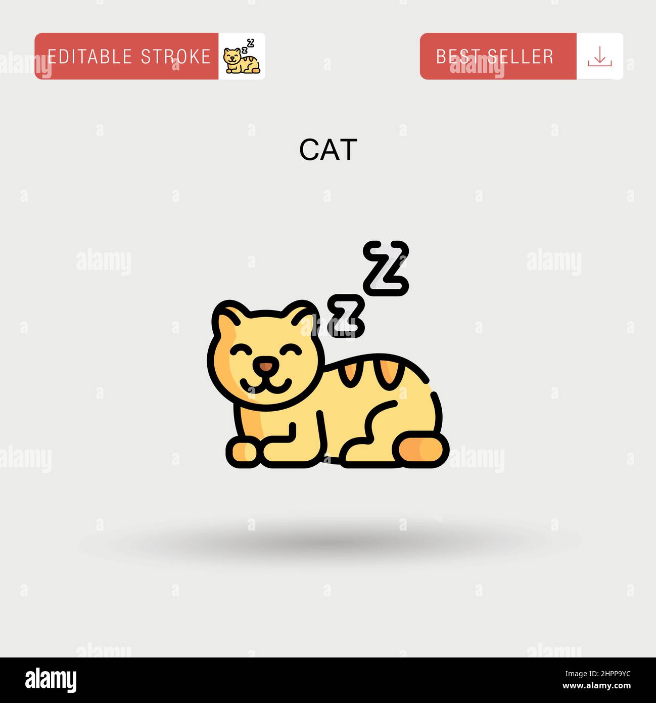 Cat Simple vector icon Stock Vector Image & Art - Alamy