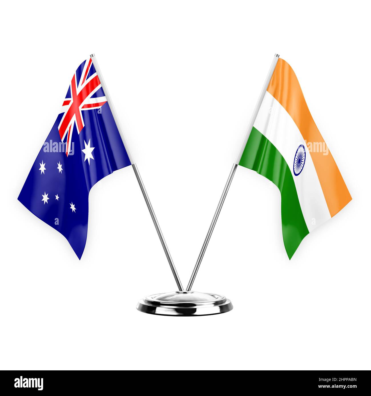 India australia flag hi-res stock photography and images - Alamy