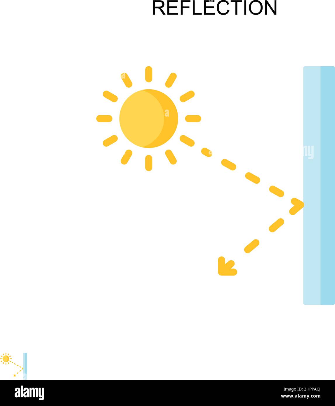 Reflection Simple vector icon. Illustration symbol design template for ...