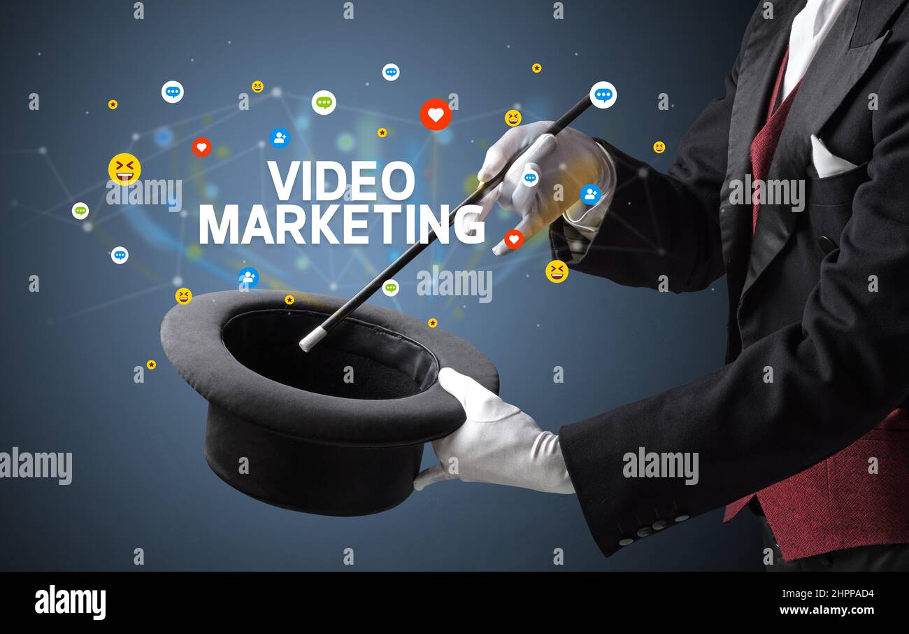 Magician is showing magic trick Stock Photo - Alamy