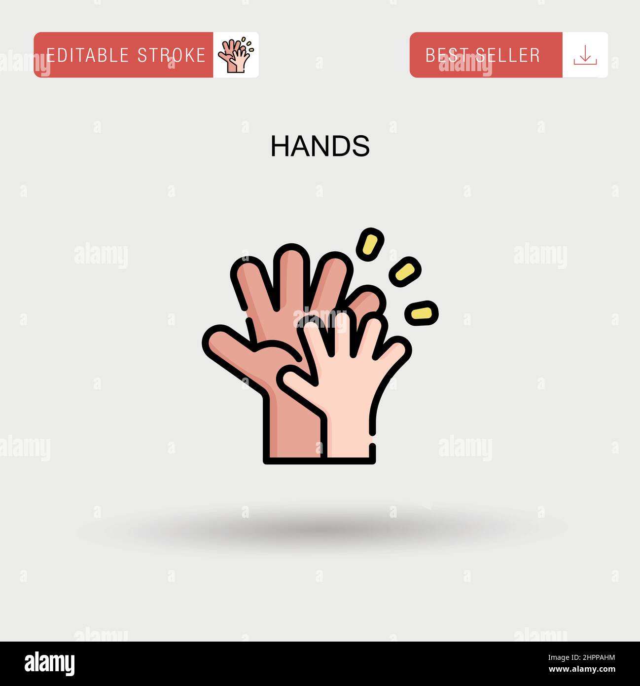 Female hands white background Stock Vector Images - Alamy