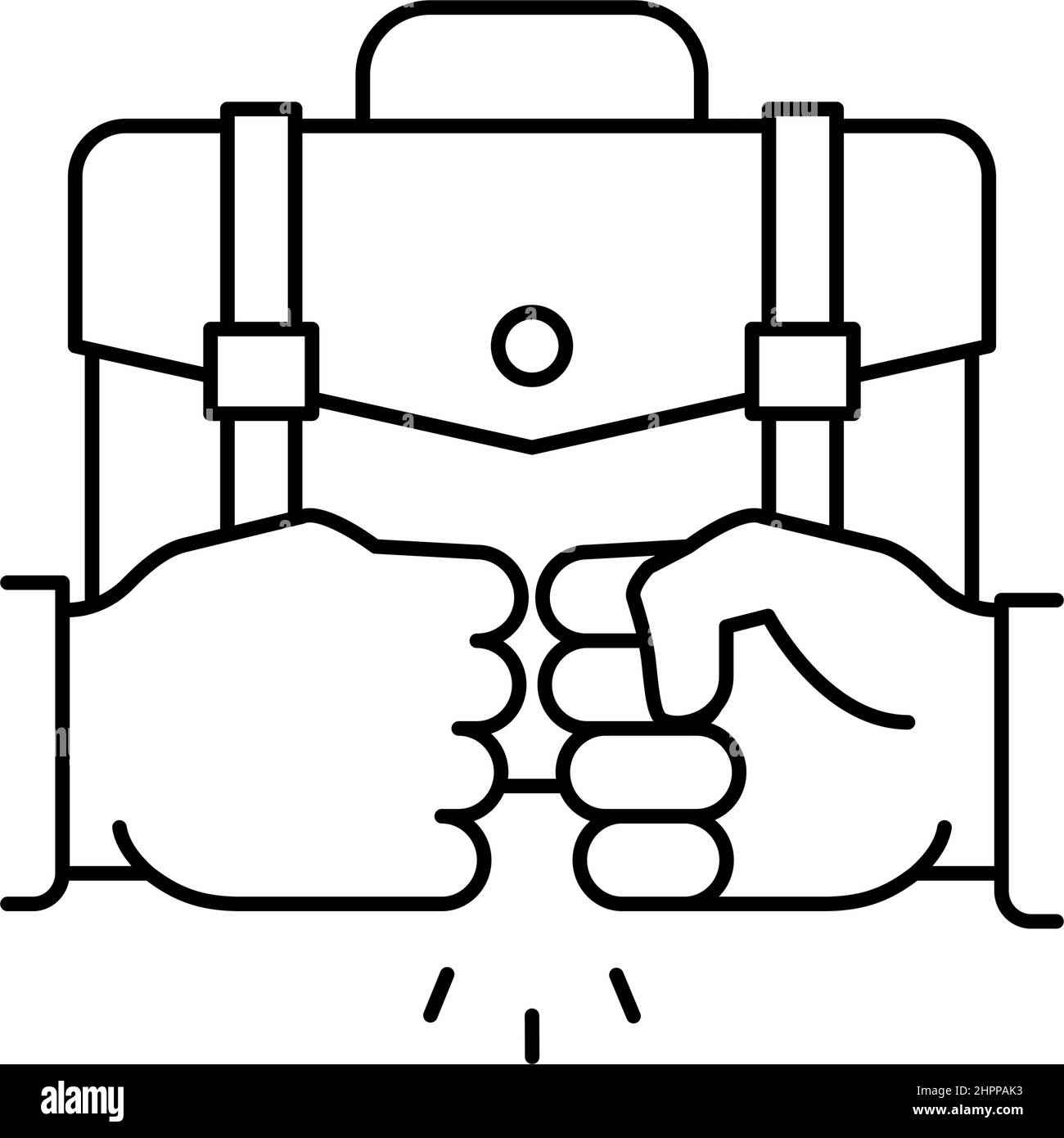 support partner line icon vector illustration Stock Vector Image & Art ...