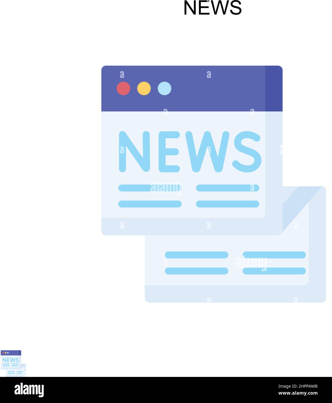 Digital news icon Stock Vector Images - Alamy