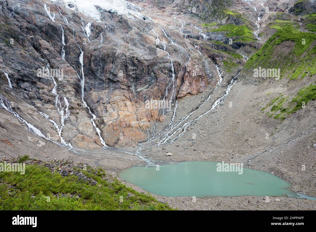 YUBENG, CHINA - Ice Lake at Yubeng Village. a famous landscape in the ...
