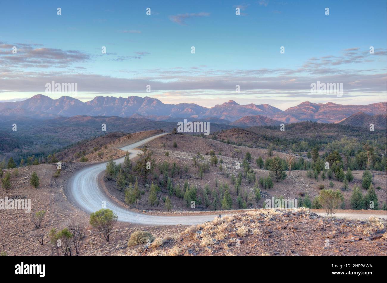 The beautiful view from Razorback lookout in the Ikara Flinders Ranges ...