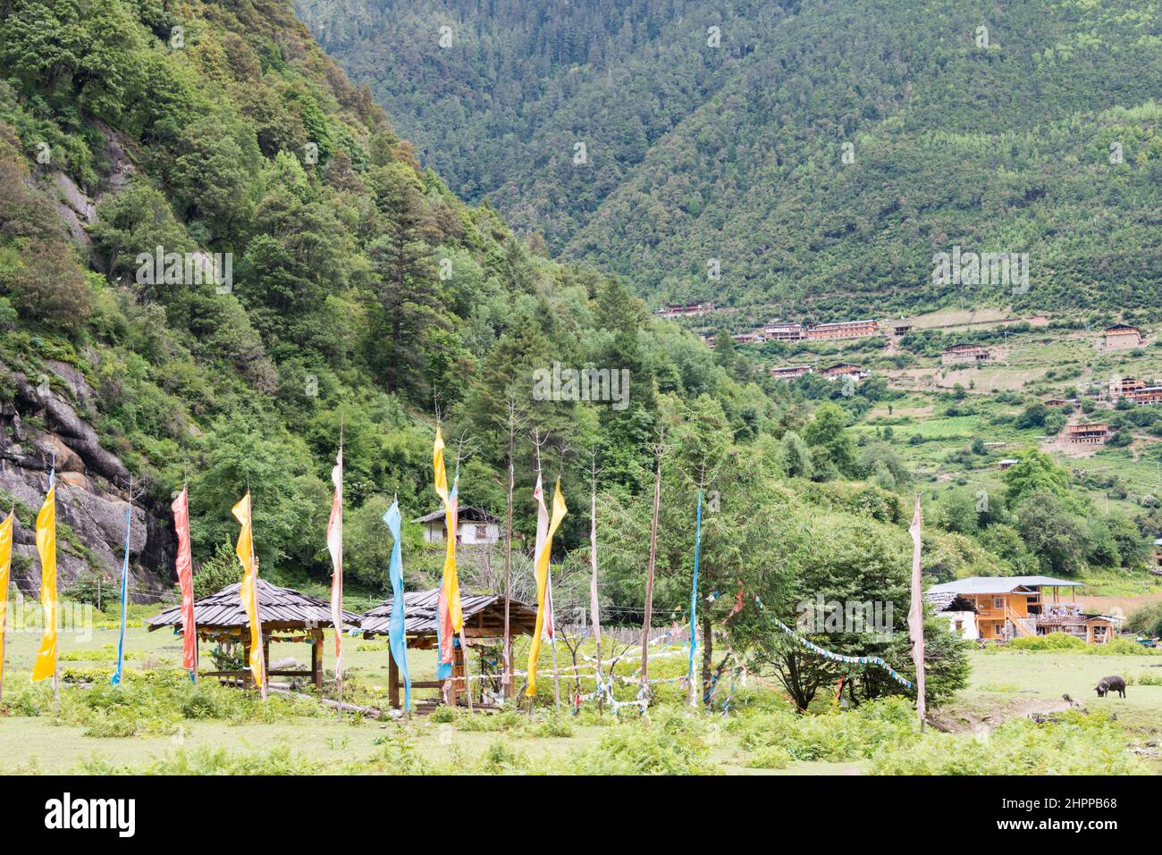 YUBENG, CHINA - Yubeng Village. a famous landmark in the Tibetan ...
