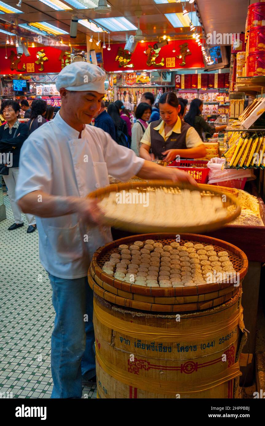 The Famous Traditional Macau Almond cookies, Macau, China Stock Photo ...