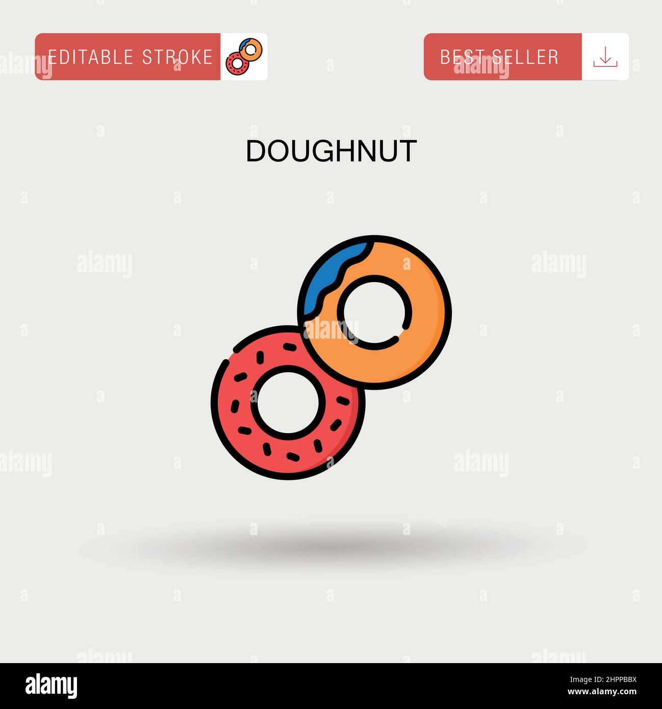 Delicious doughnuts Stock Vector Images - Alamy