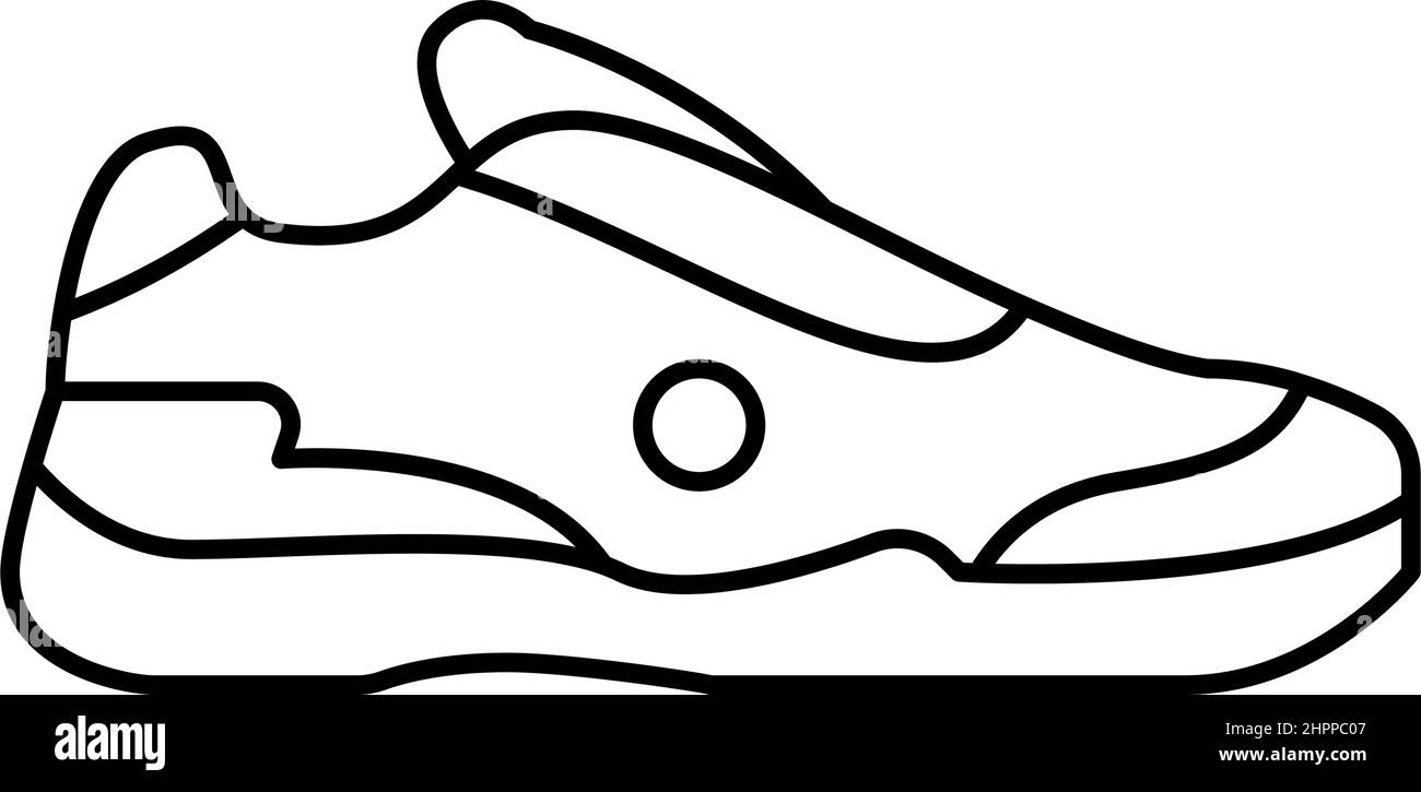 men tennis shoe line icon vector illustration Stock Vector Image & Art ...