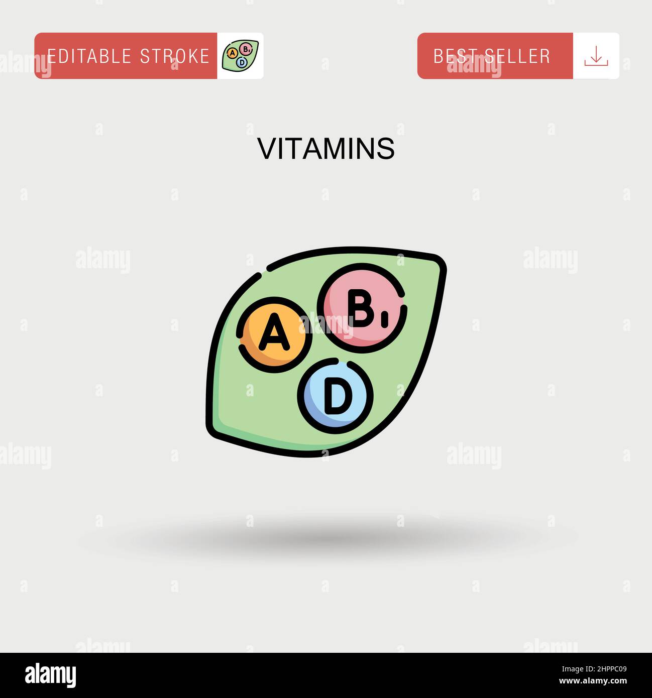 Vitamins Simple vector icon Stock Vector Image & Art - Alamy
