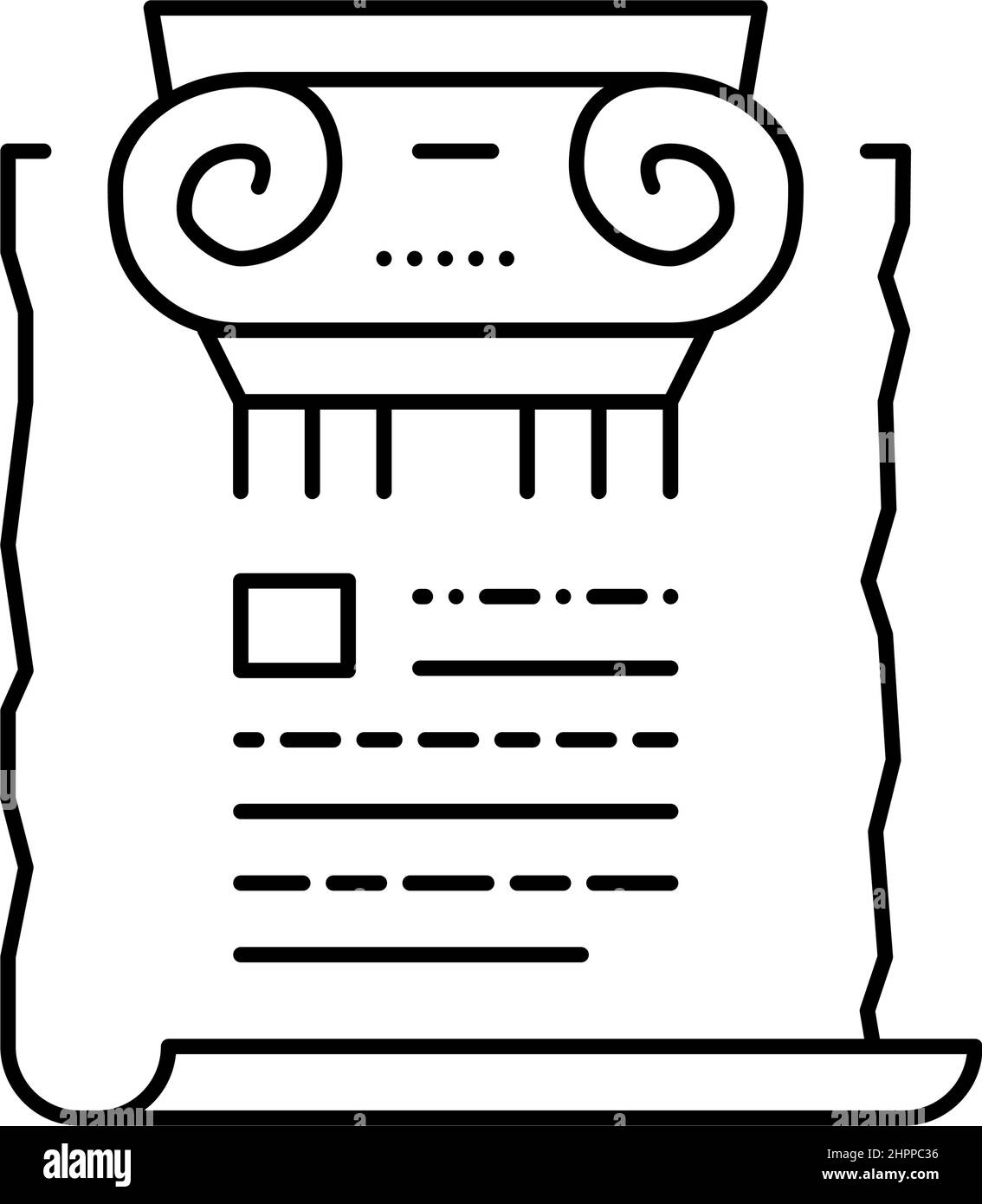 ancient rome history line icon vector illustration Stock Vector Image ...