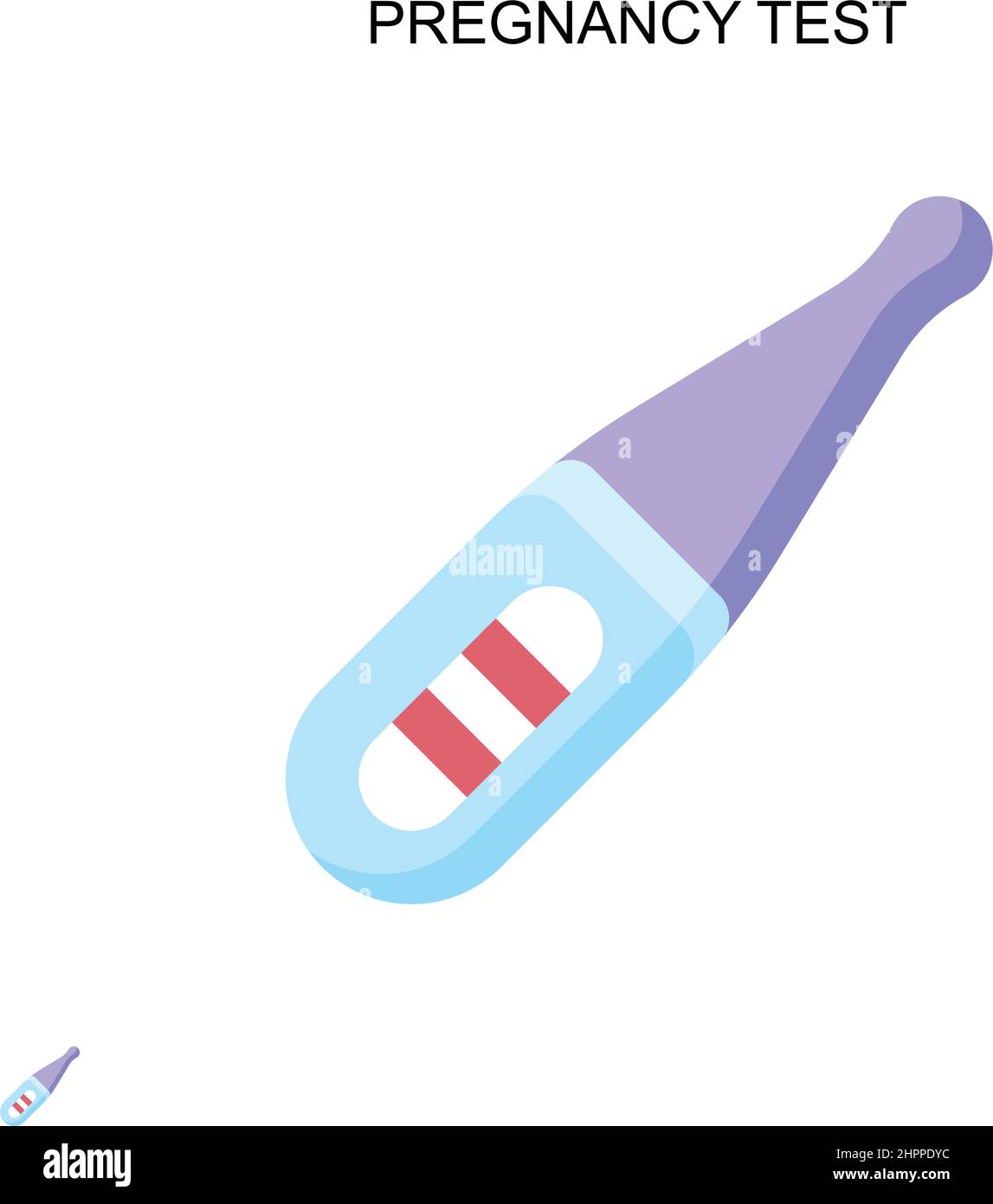 Pregnancy test Simple vector icon. Illustration symbol design template ...