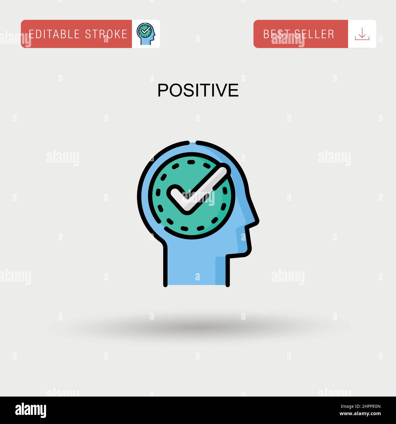 Positive Simple vector icon Stock Vector Image & Art - Alamy