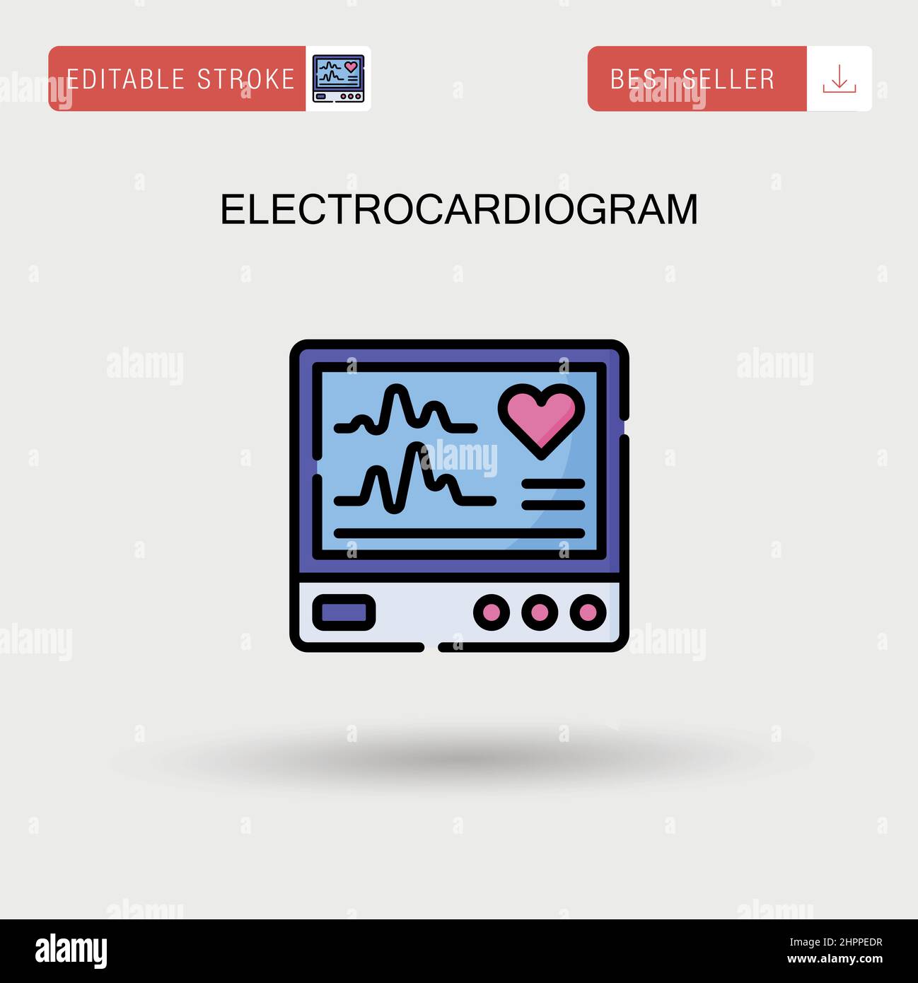 Electrocardiogram graph ekg heart rhythm hi-res stock photography and ...