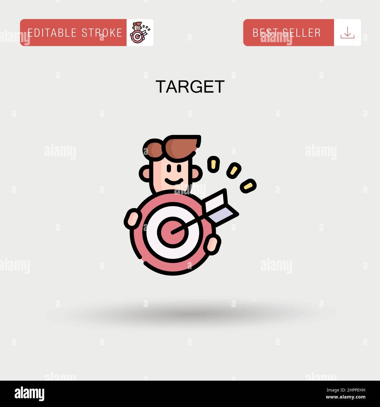 Target Simple vector icon Stock Vector Image & Art - Alamy