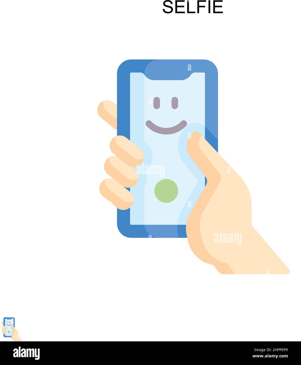 Selfie Simple vector icon. Illustration symbol design template for web ...