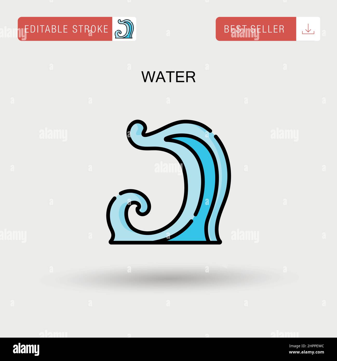 Water splash white background wave Stock Vector Images - Alamy