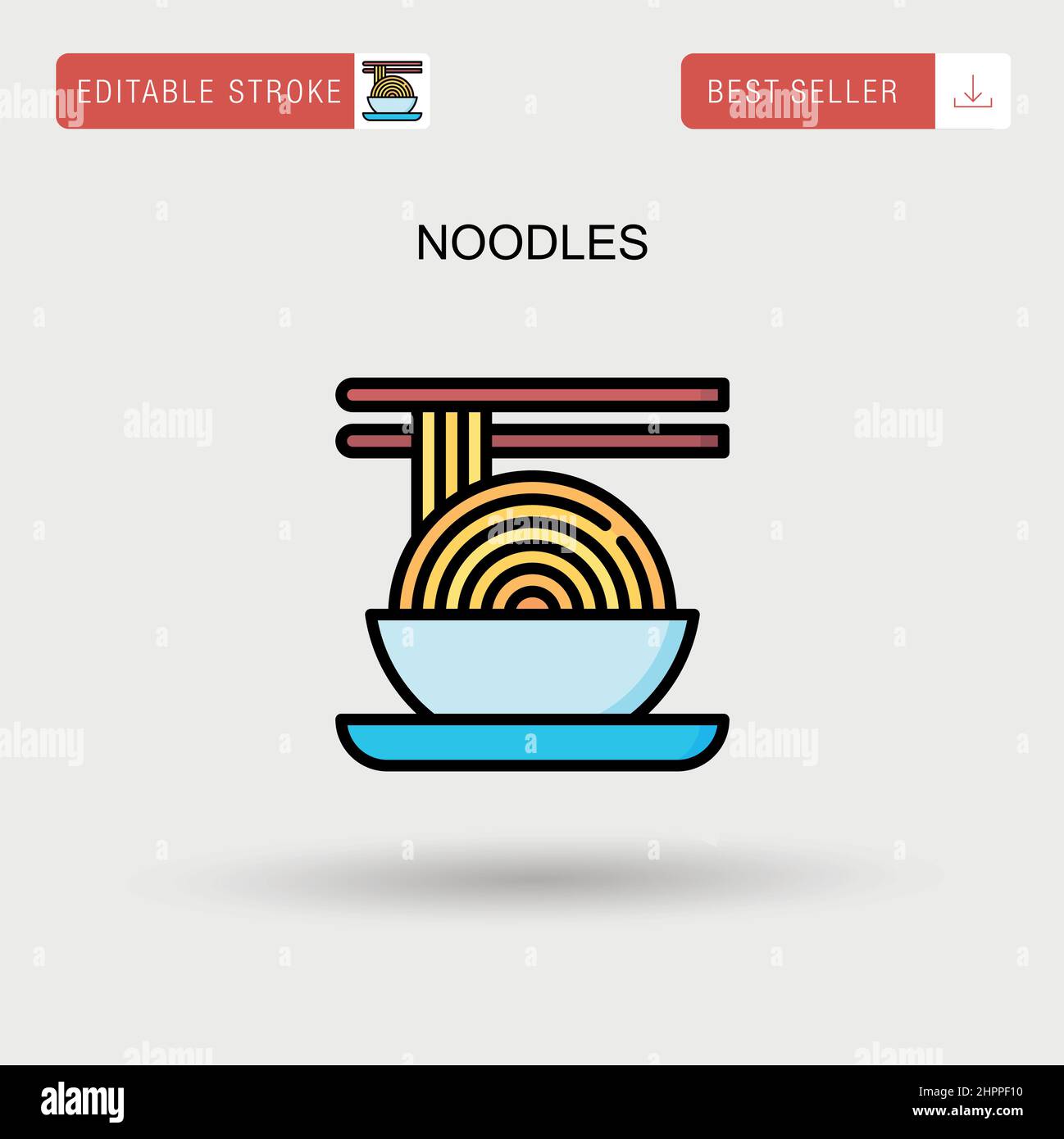 Chinese fried noodle Stock Vector Images - Alamy