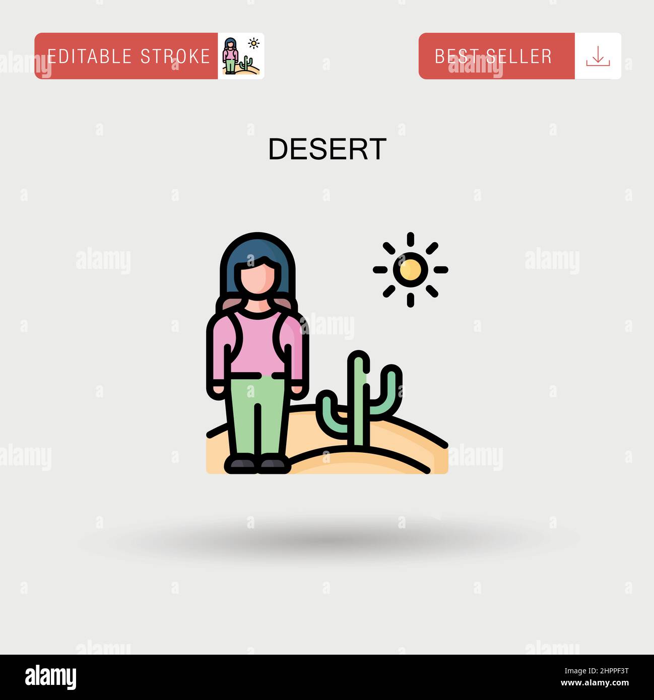 Landscape desert land blue Stock Vector Images - Alamy