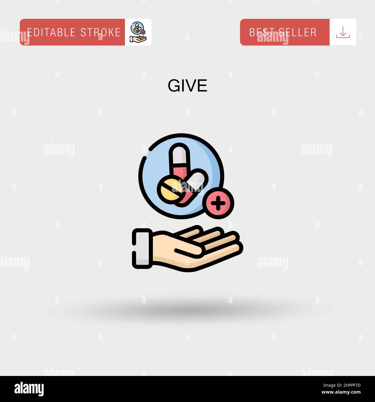 Give Simple vector icon Stock Vector Image & Art - Alamy