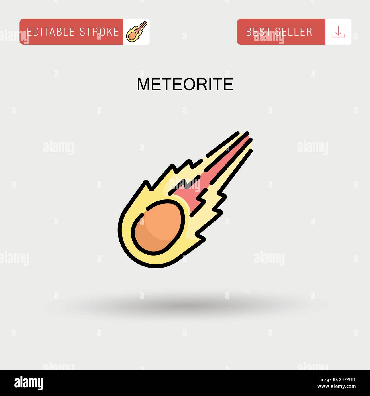 Meteorite Simple vector icon Stock Vector Image & Art - Alamy