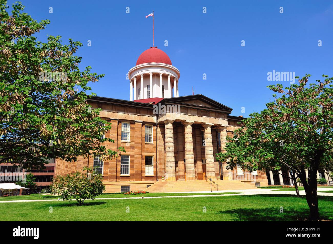 Springfield, Illinois, USA. The Old State Capitol Building. It was ...