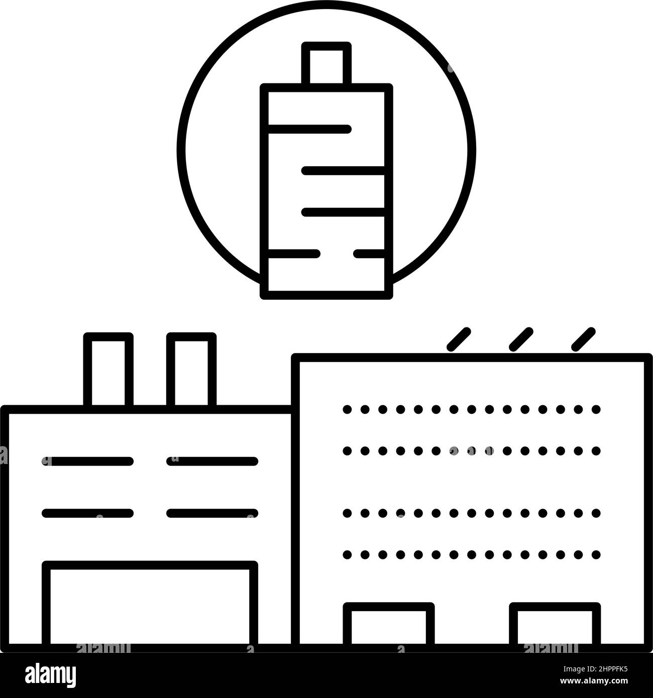 factory production textile line icon vector illustration Stock Vector ...
