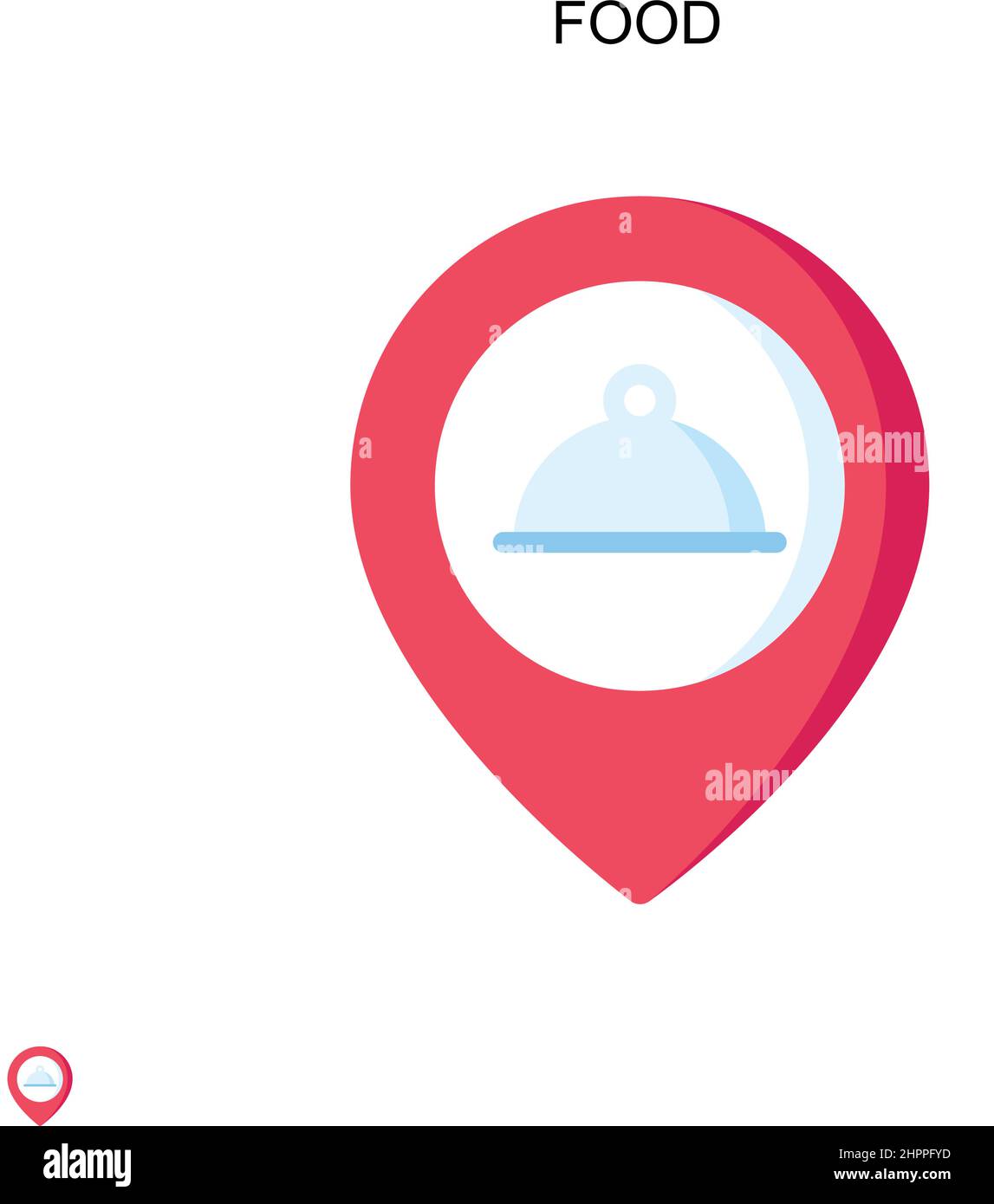 Food Simple vector icon. Illustration symbol design template for web ...