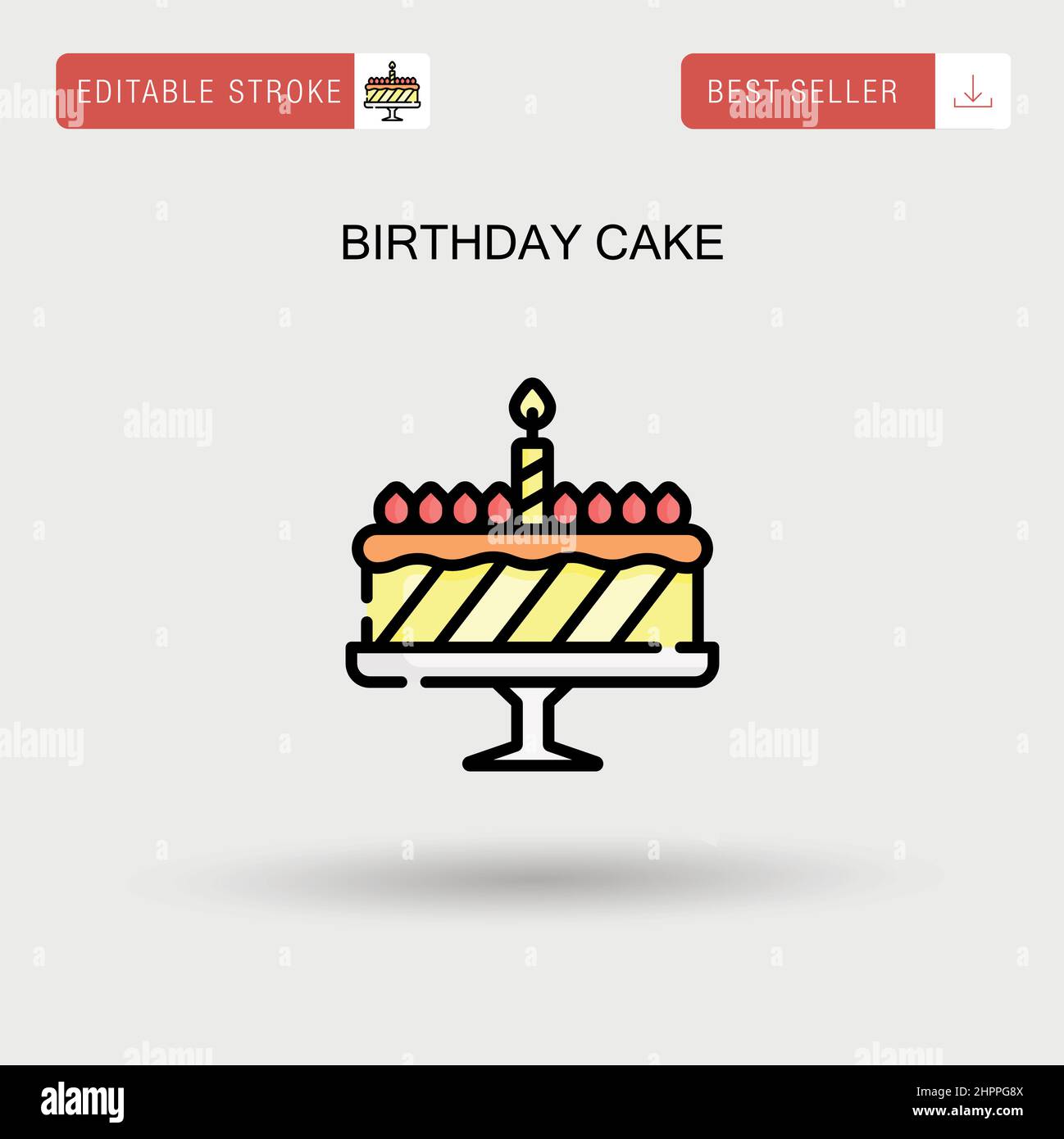 Simple birthday cake hi-res stock photography and images - Alamy