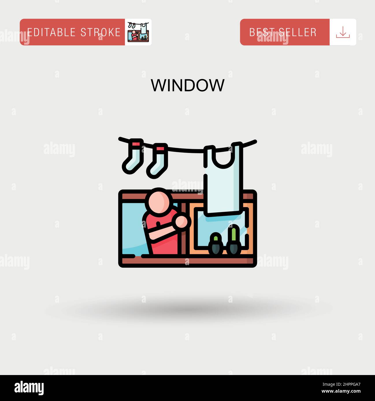 Window Simple vector icon Stock Vector Image & Art - Alamy