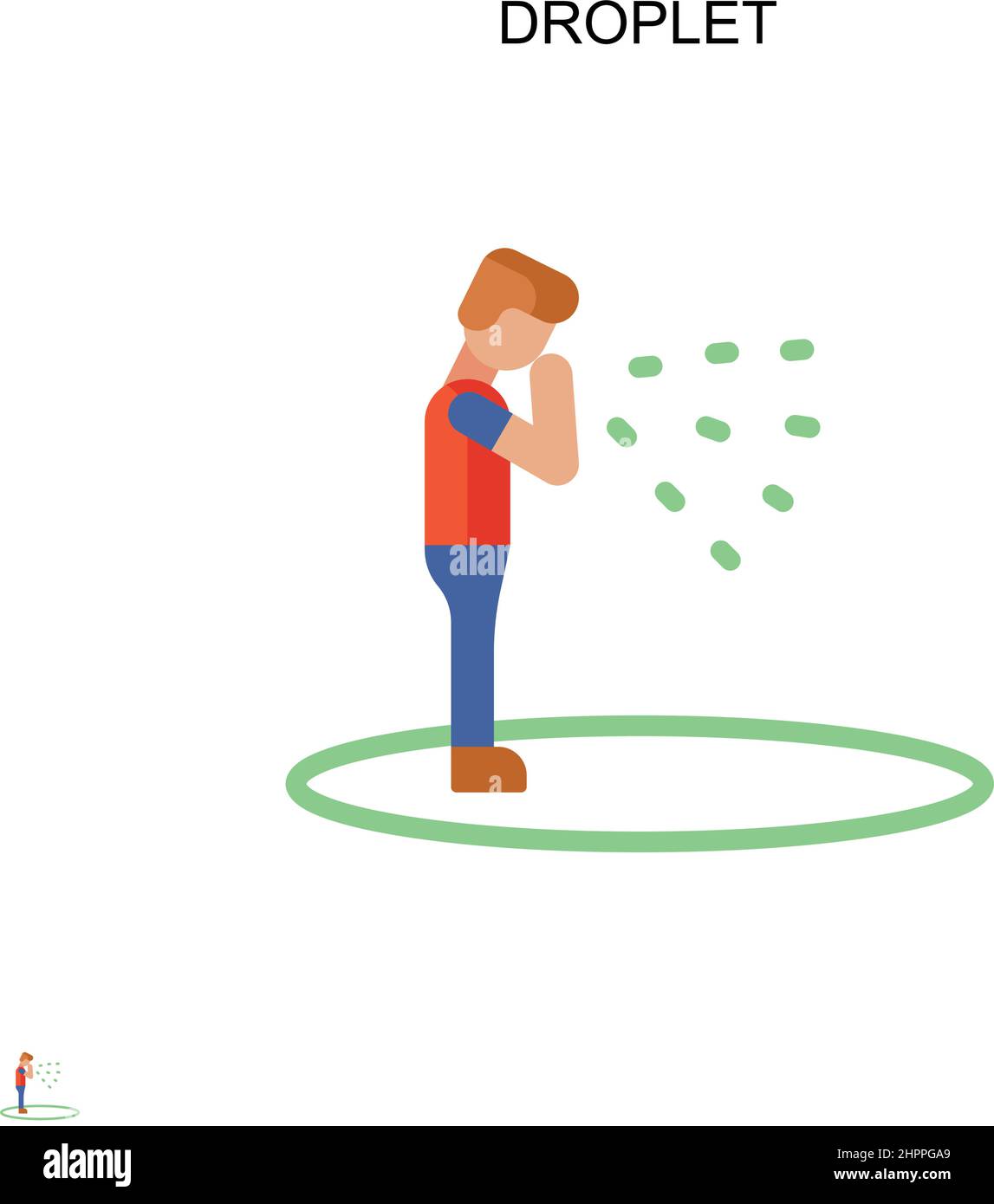 Droplet Simple vector icon. Illustration symbol design template for web ...