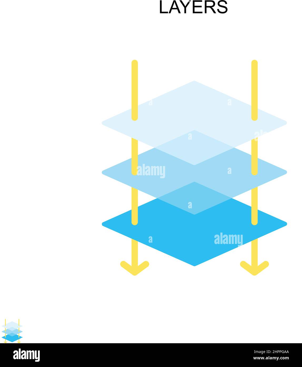 Layers Simple Vector Icon Illustration Symbol Design Template For Web