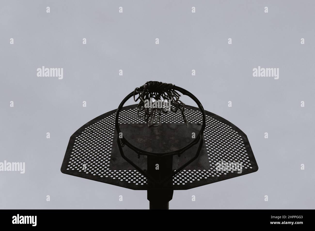 Low angle of a basketball net Stock Photo - Alamy