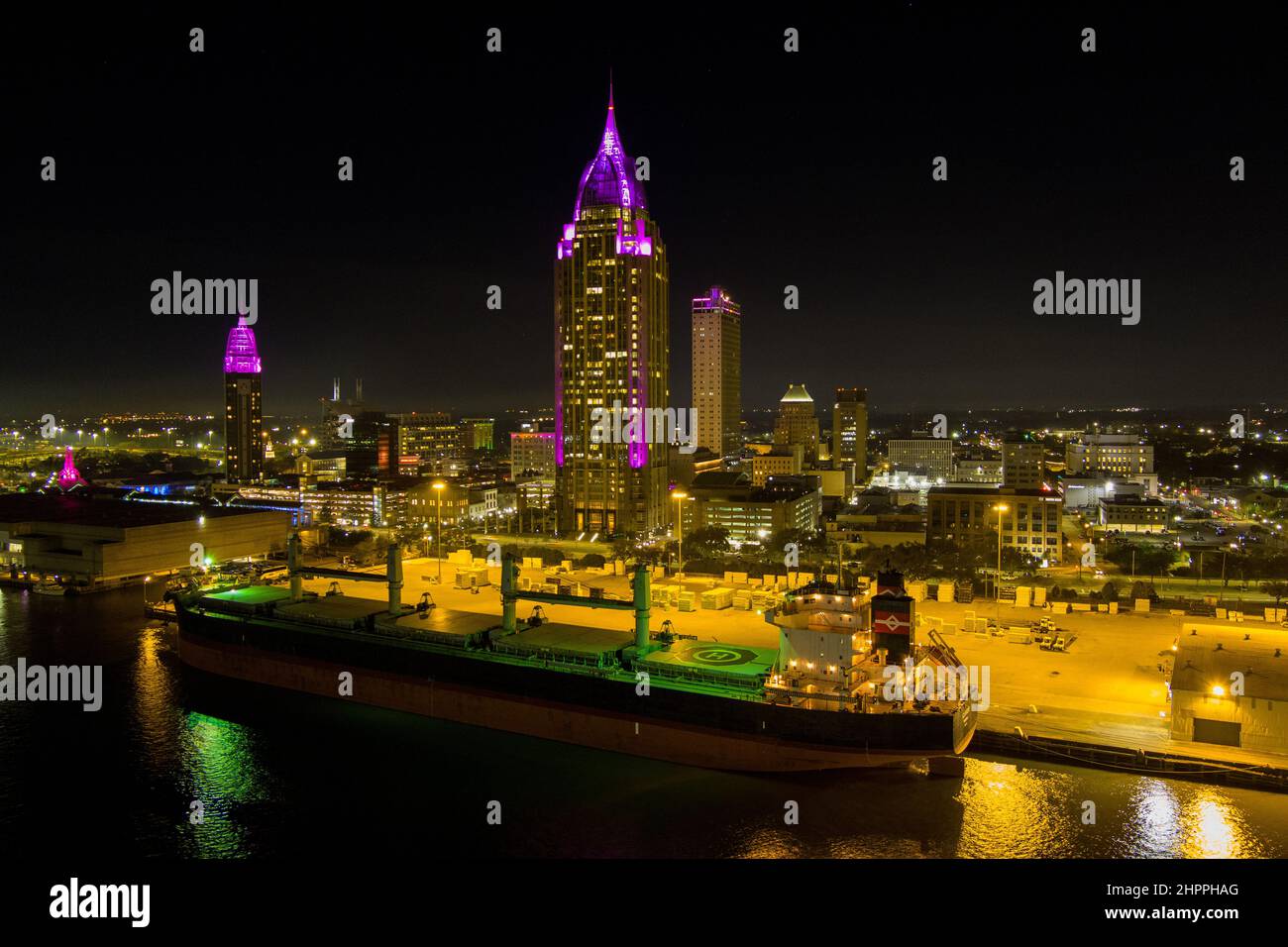 RSA Battle House Tower in downtown Mobile, Alabama Stock Photo - Alamy