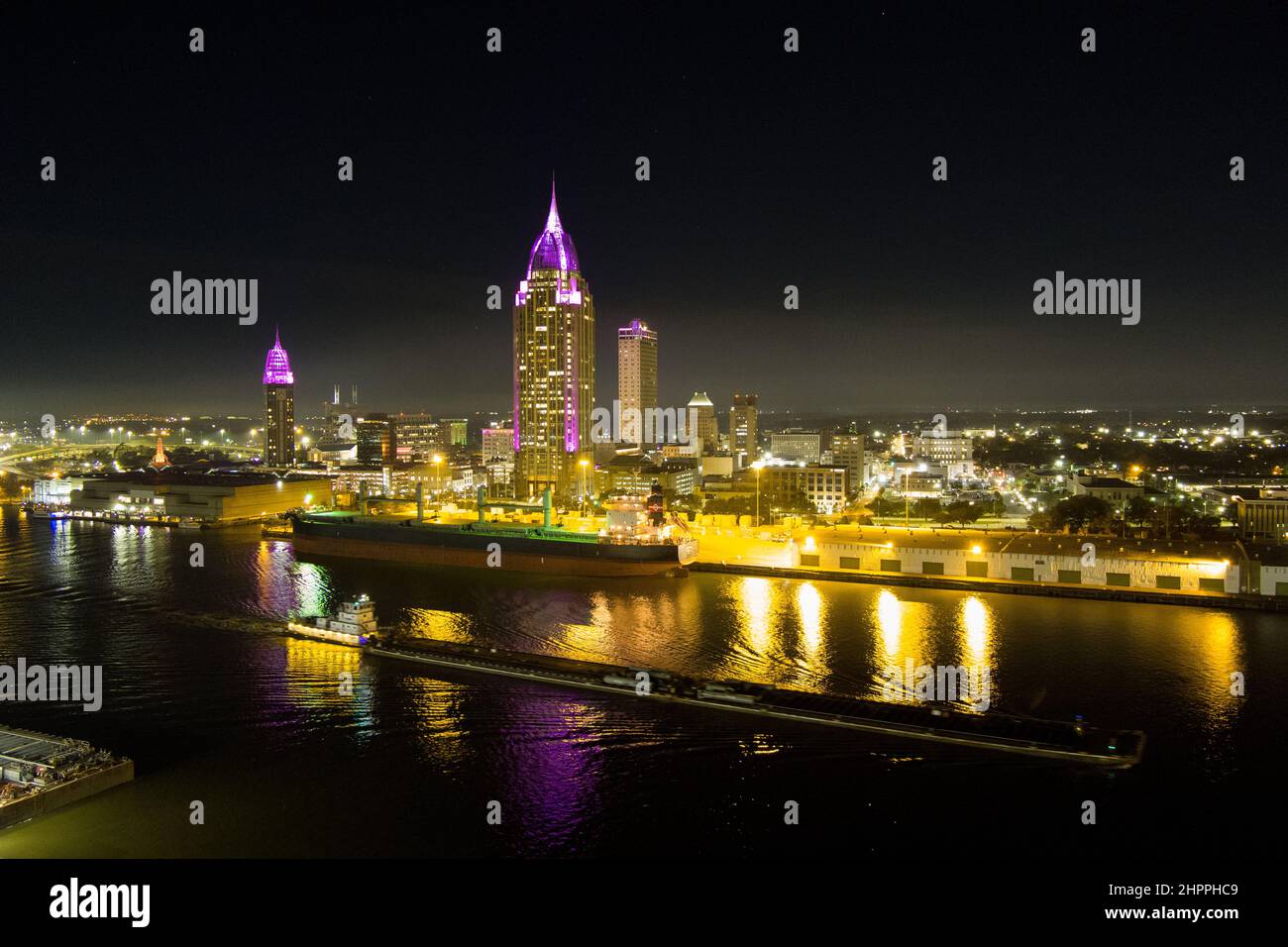 RSA Battle House Tower in downtown Mobile, Alabama Stock Photo - Alamy