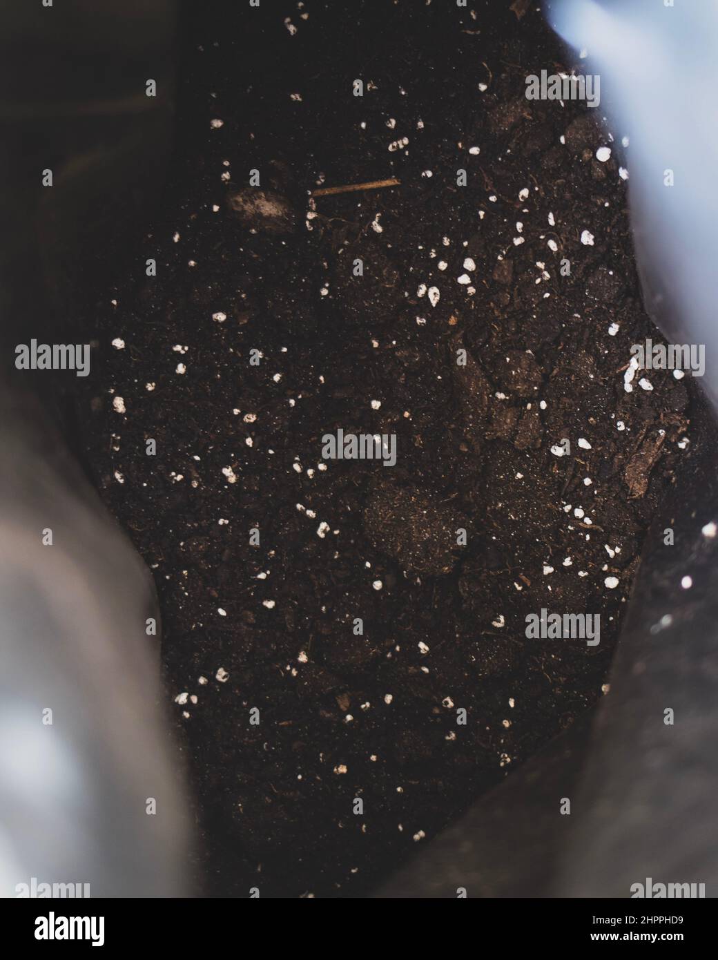 Top view of soil for plants Stock Photo - Alamy