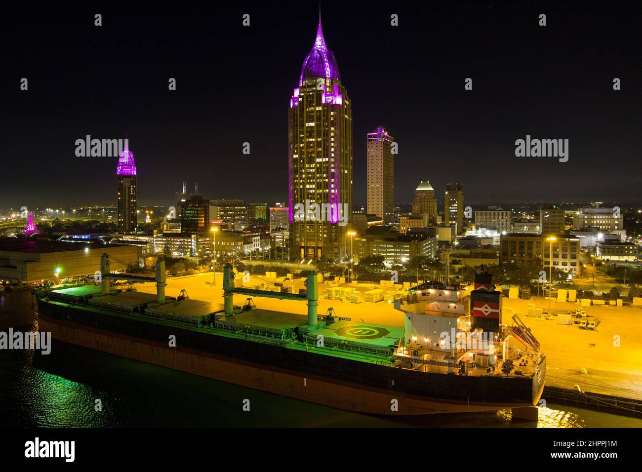 RSA Battle House Tower in downtown Mobile, Alabama Stock Photo - Alamy