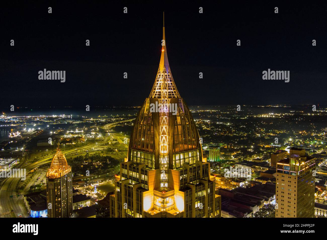 RSA Battle House Tower in downtown Mobile, Alabama Stock Photo - Alamy