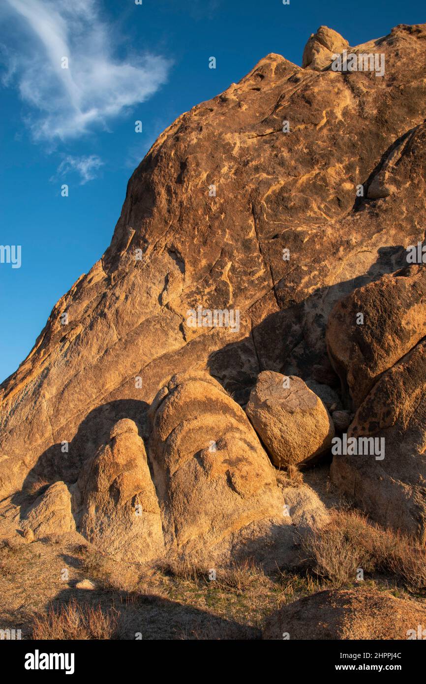 Mt. Whitney, the tallest mountain peak in the lower 48 states, stands ...