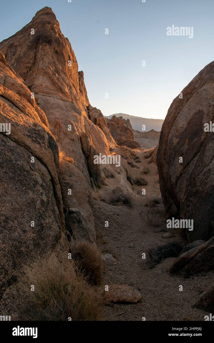 Mt. Whitney, the tallest mountain peak in the lower 48 states, stands ...