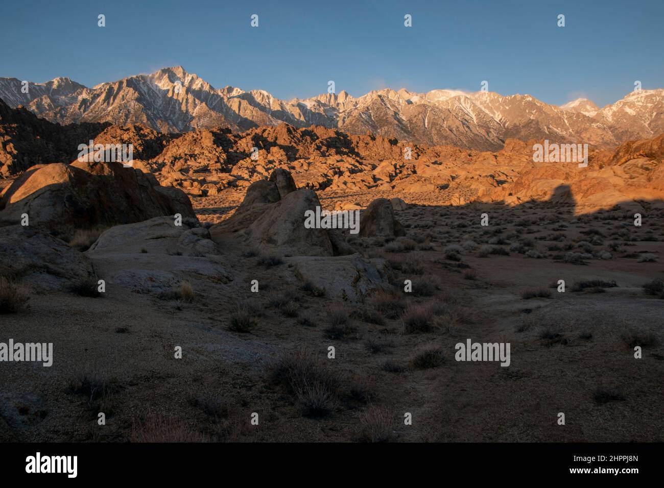 Mt. Whitney, the tallest mountain peak in the lower 48 states, stands ...