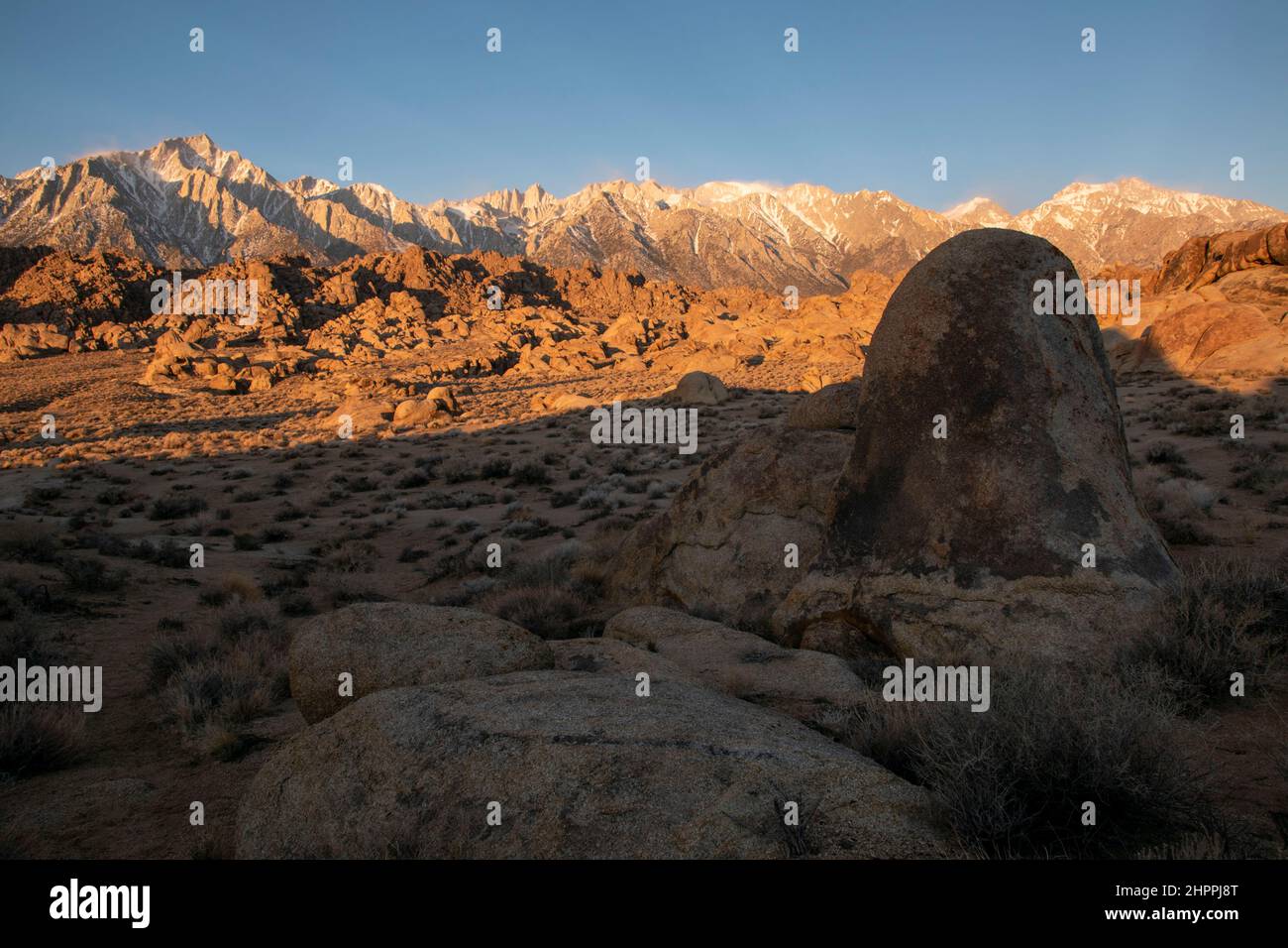 Mt. Whitney, the tallest mountain peak in the lower 48 states, stands ...