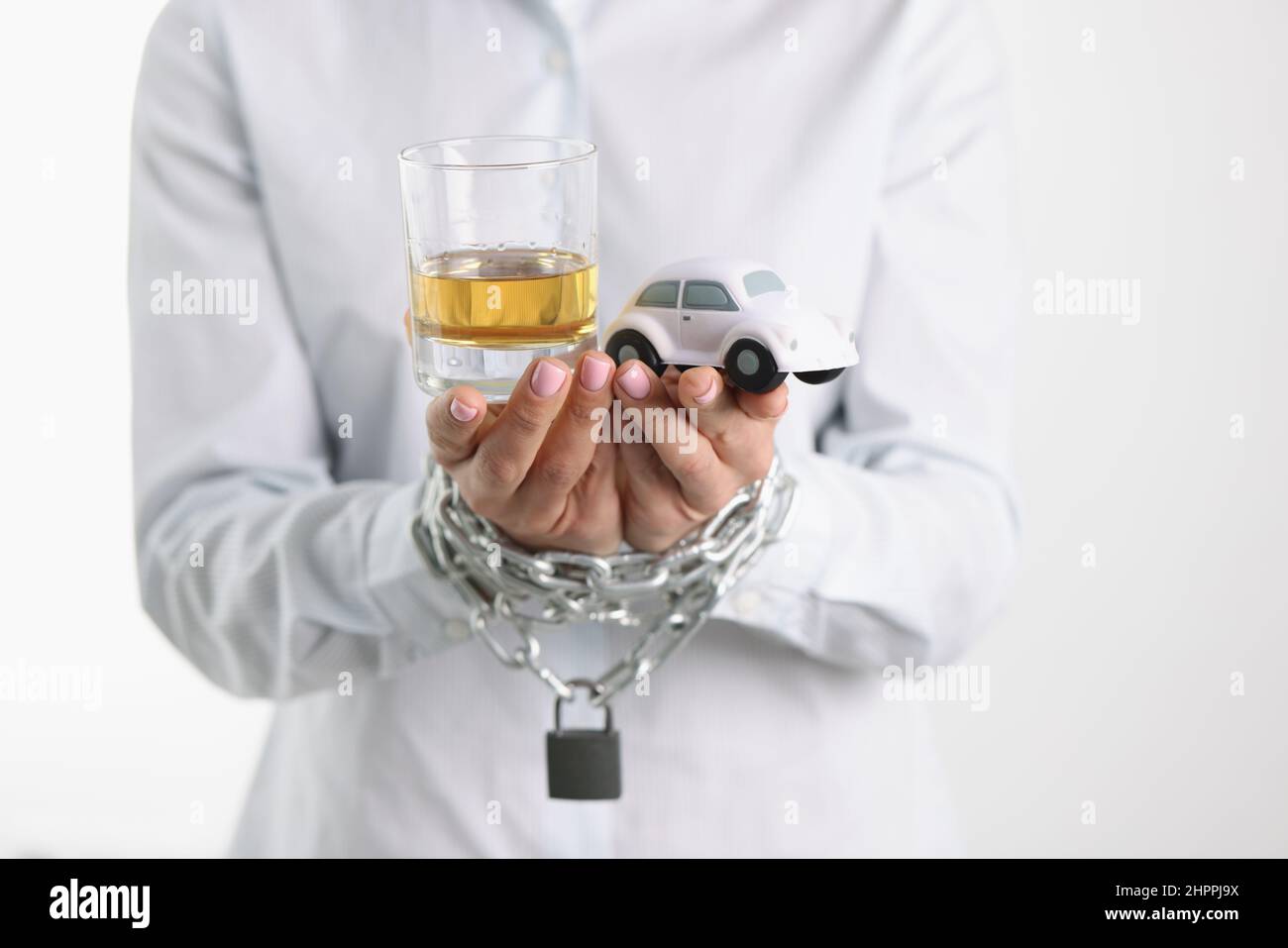 Prohibition of driving and withdrawal of alcohol Stock Photo - Alamy