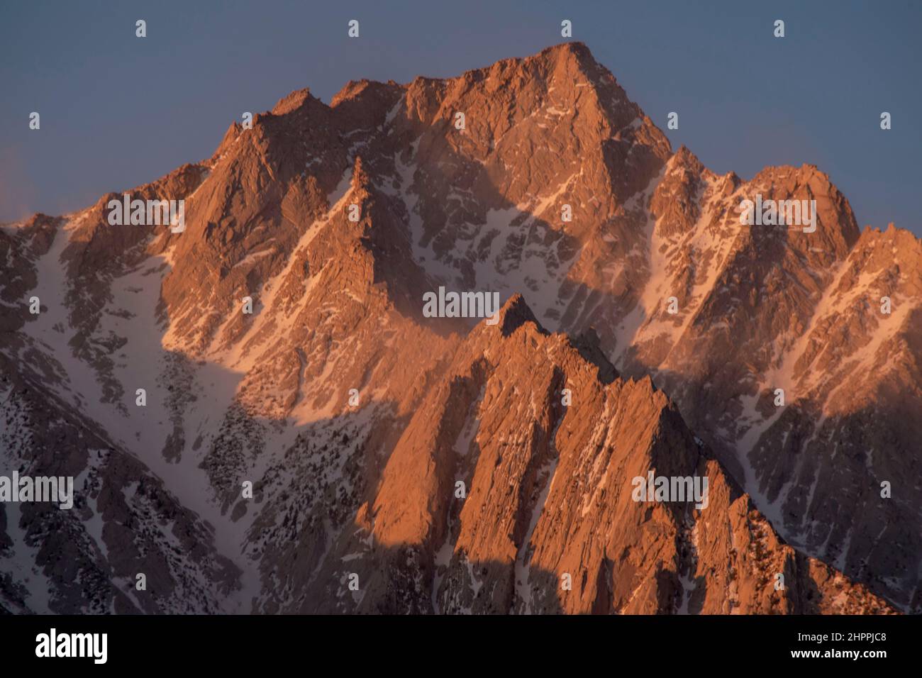 Mt. Whitney, the tallest mountain peak in the lower 48 states, stands ...
