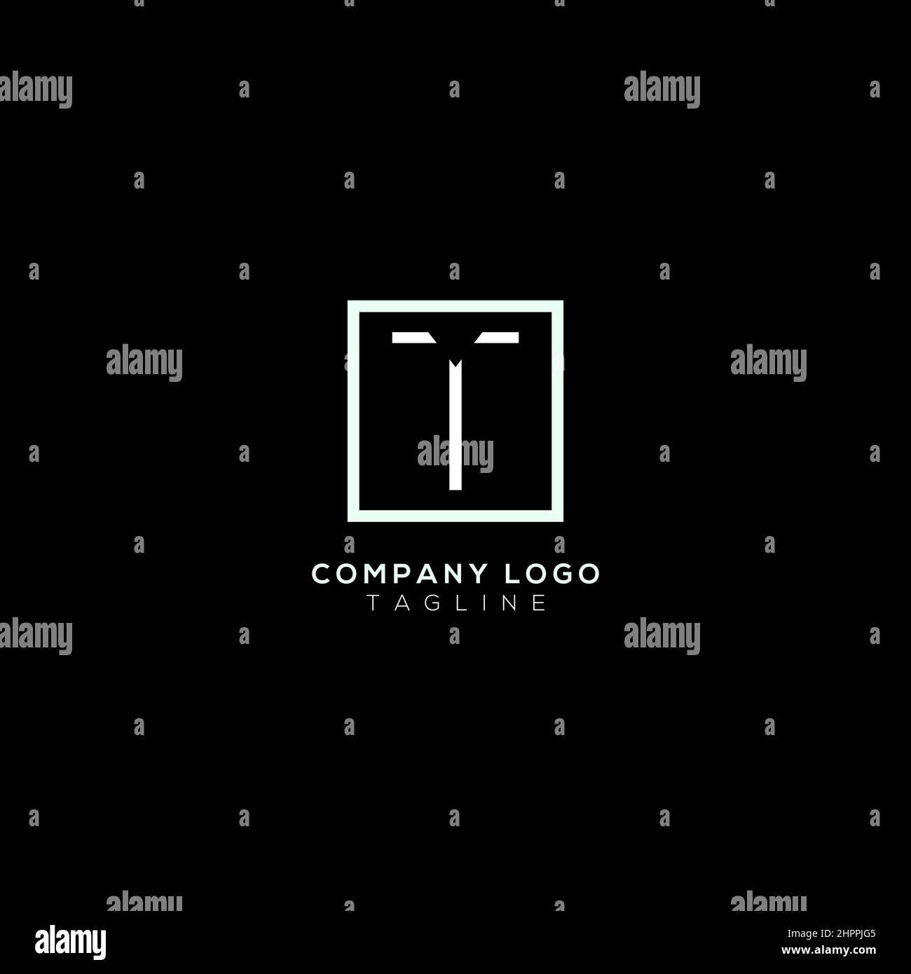 Alphabet T initial letter minimal icon logo Stock Vector Image & Art ...