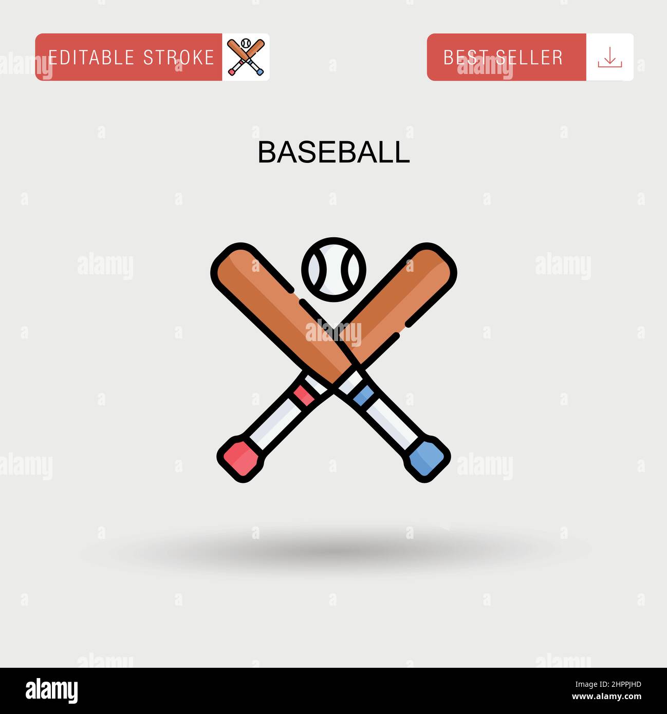 Baseball Simple vector icon Stock Vector Image & Art - Alamy