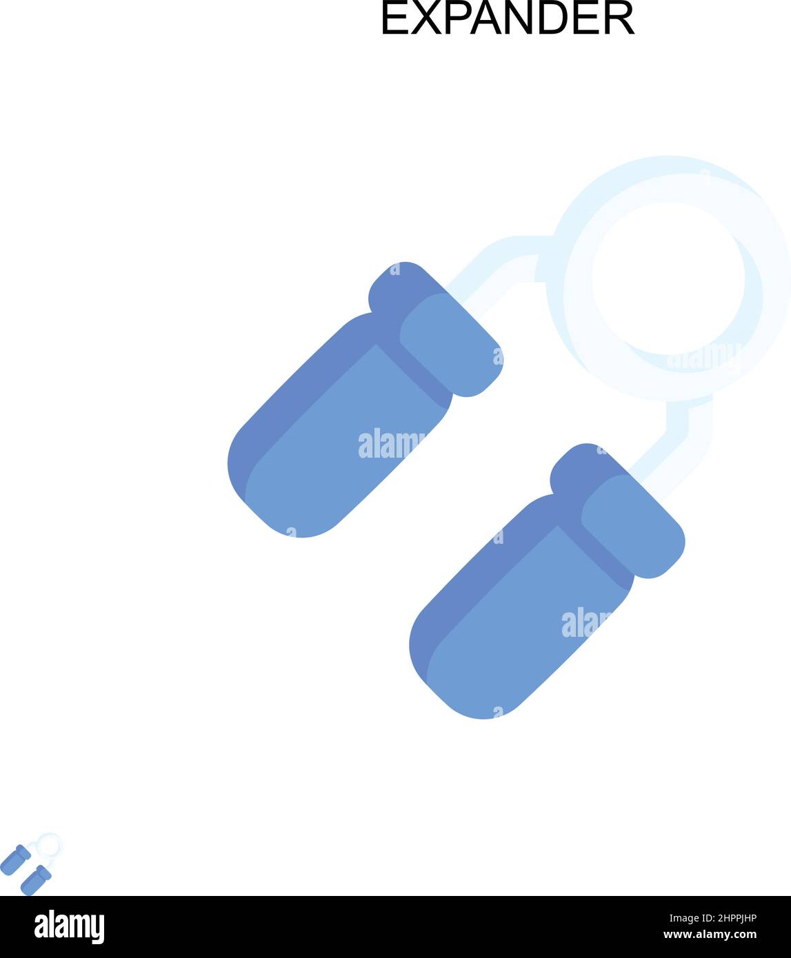 Expander Simple vector icon. Illustration symbol design template for ...