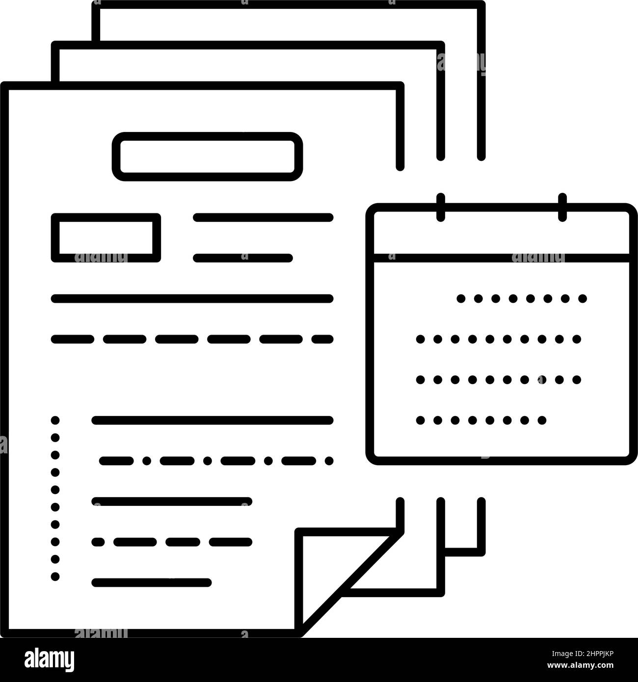 audit of annual and consolidated financial statements line icon vector ... audit of annual and consolidated financial statements line icon vector ...