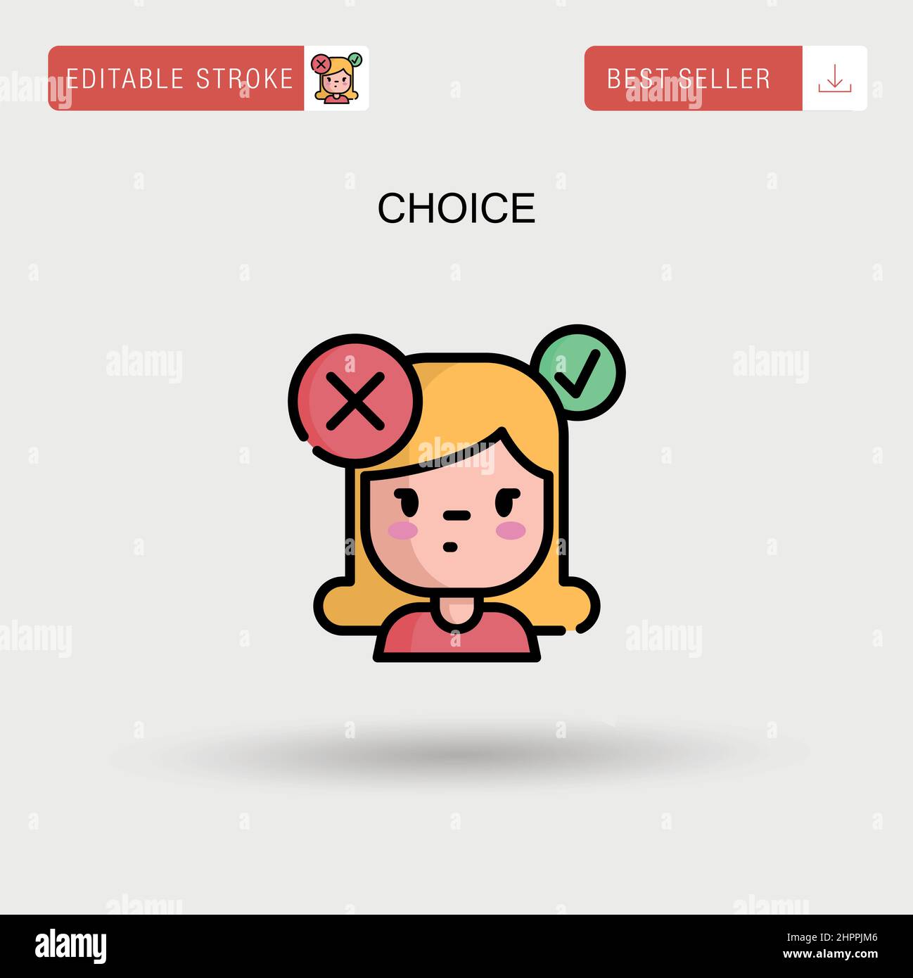 Icon option choice Stock Vector Images - Alamy