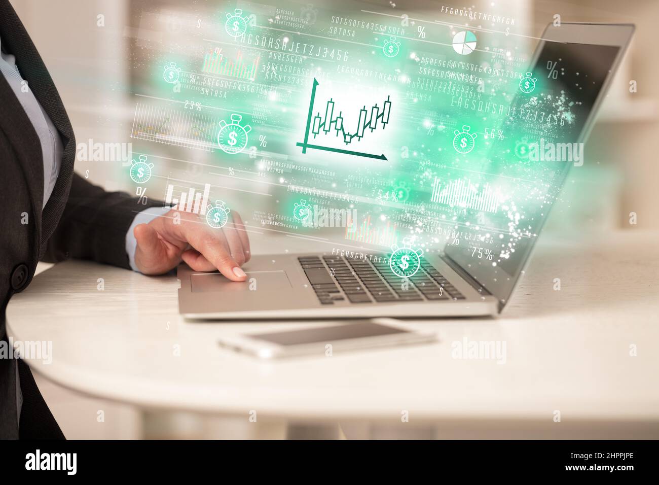 Man watching stock market on hi-res stock photography and images - Alamy